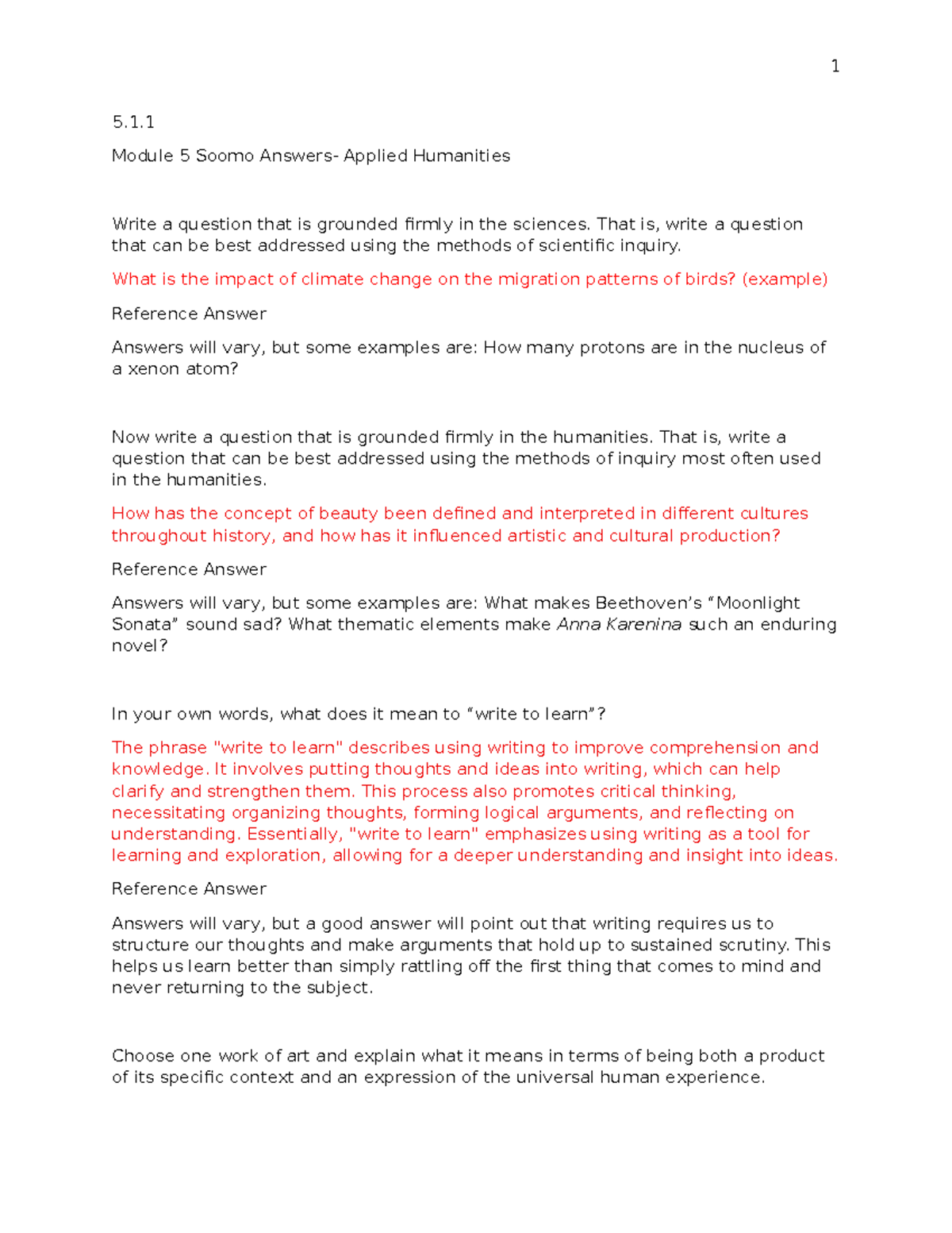 52 mod - Module 5-2 Soomo Answers for module 5 - 5. Module 5 Soomo ...