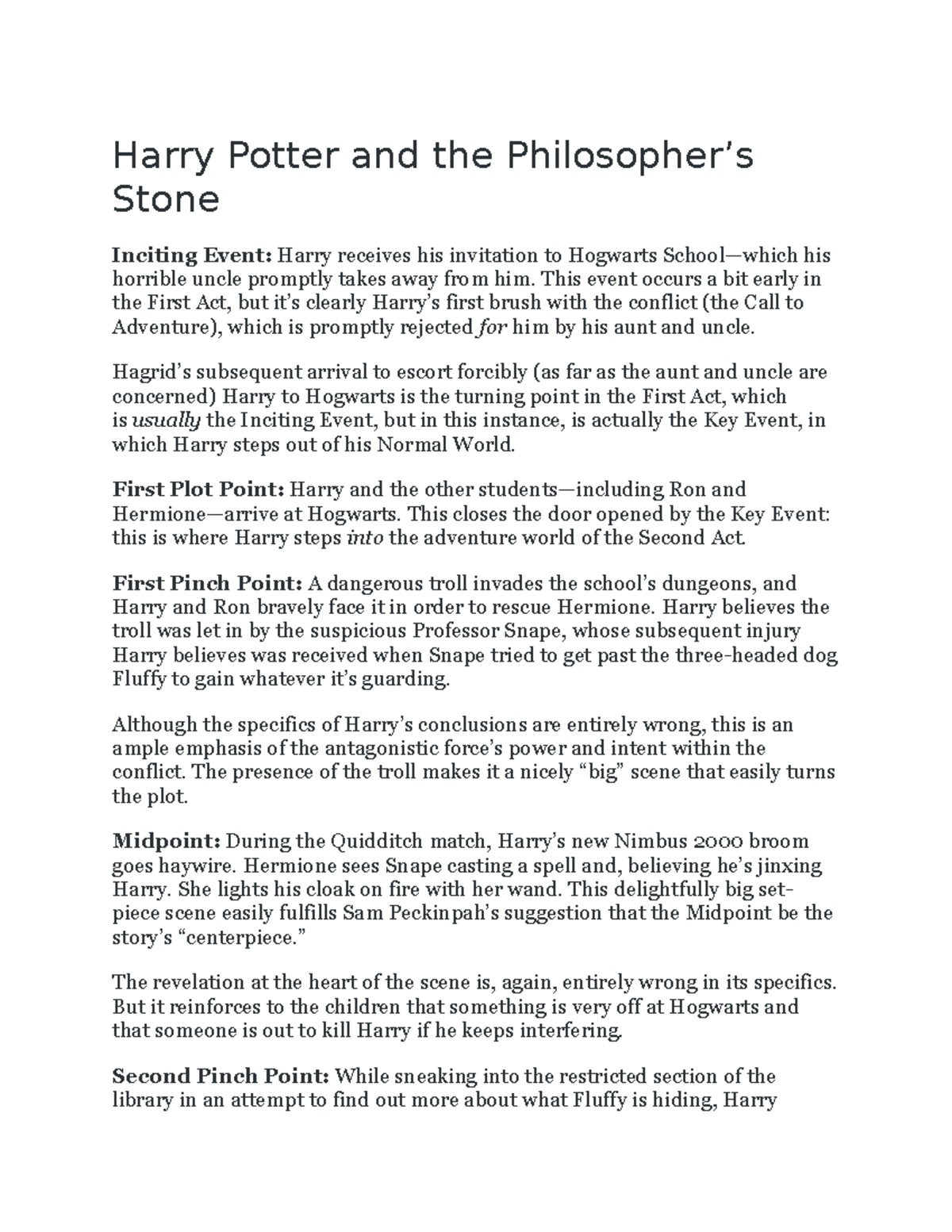 Harry Potter and the Philosopher - Harry Potter and the Philosopher’s ...