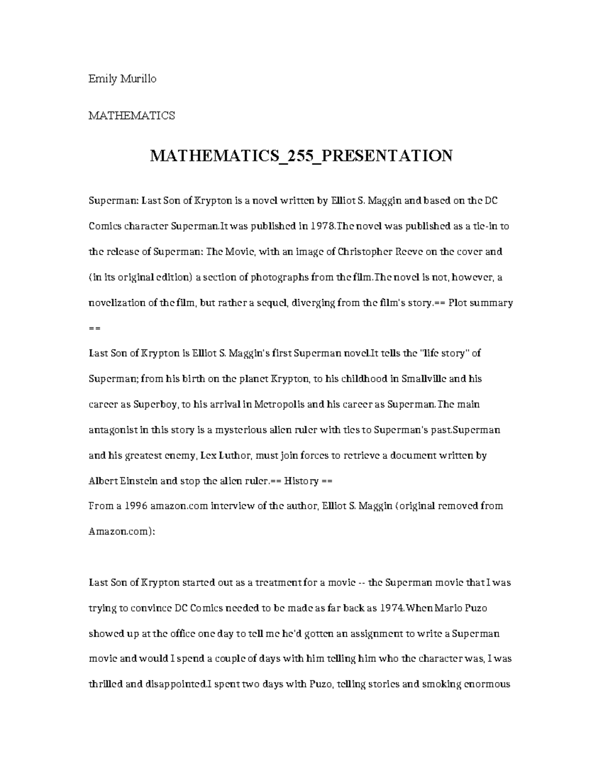 Mathematics 255 Presentation - Emily Murillo MATHEMATICS MATHEMATICS ...
