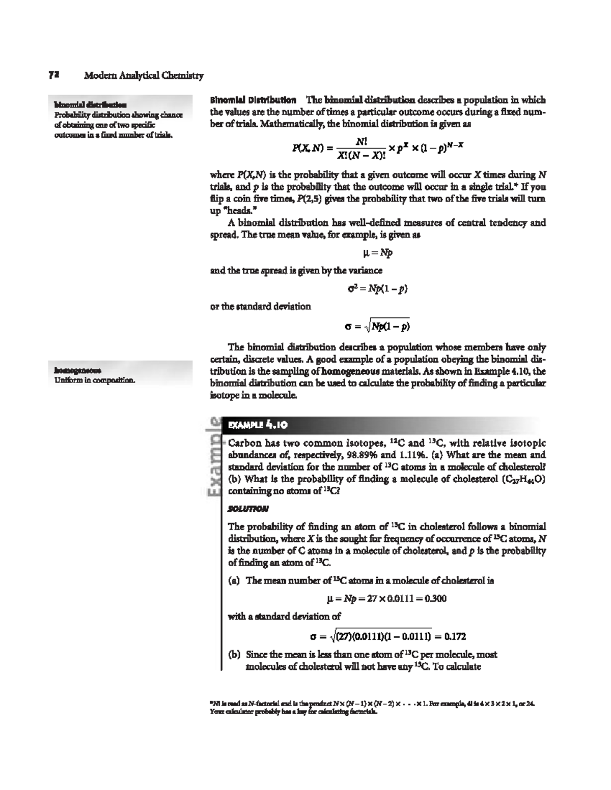 Binomial Distribution - Analytical Chemistry - Studocu