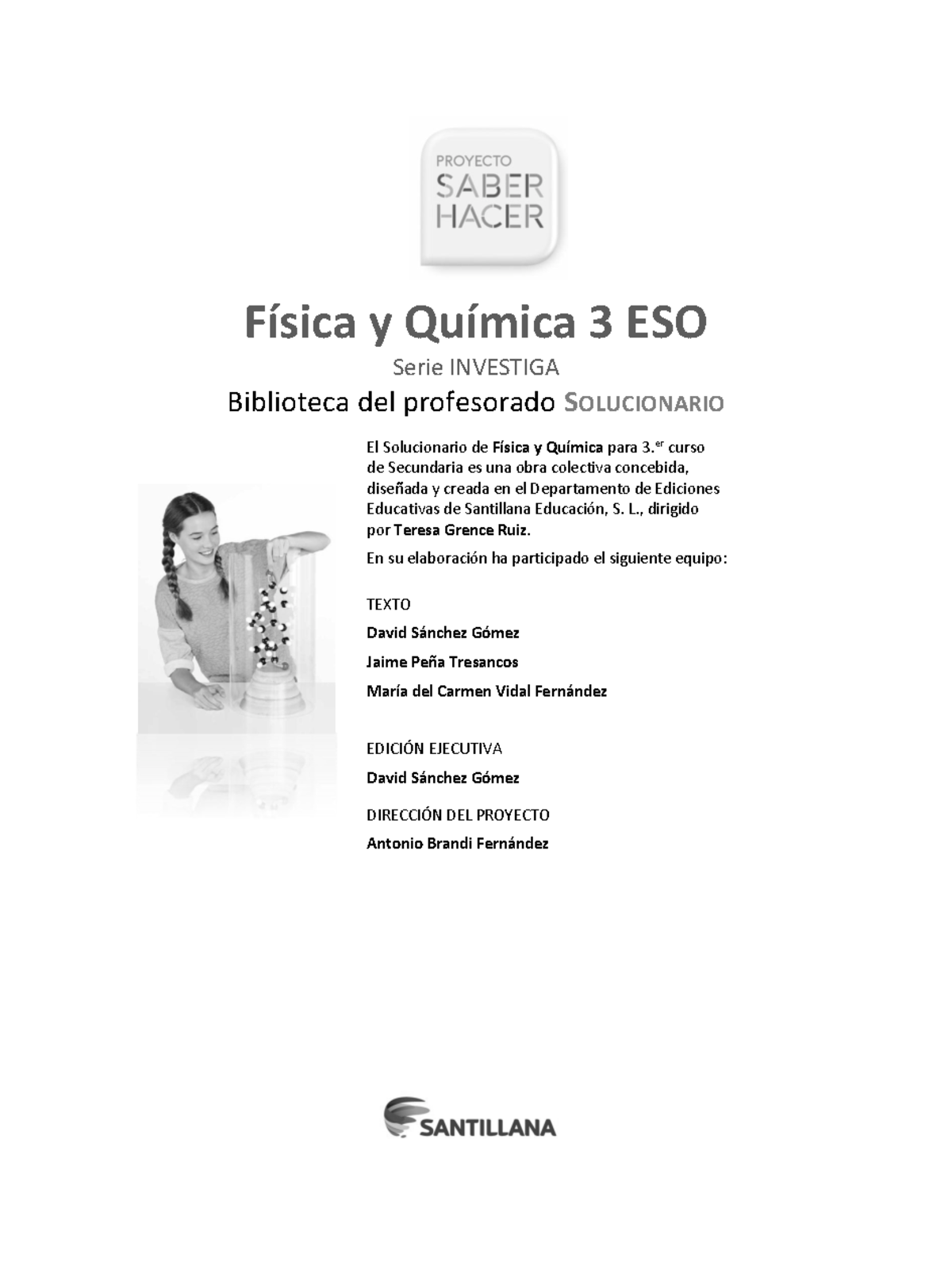 Física y Química 3 ESO solucionario santillana - Física y Química 3 ESO ...