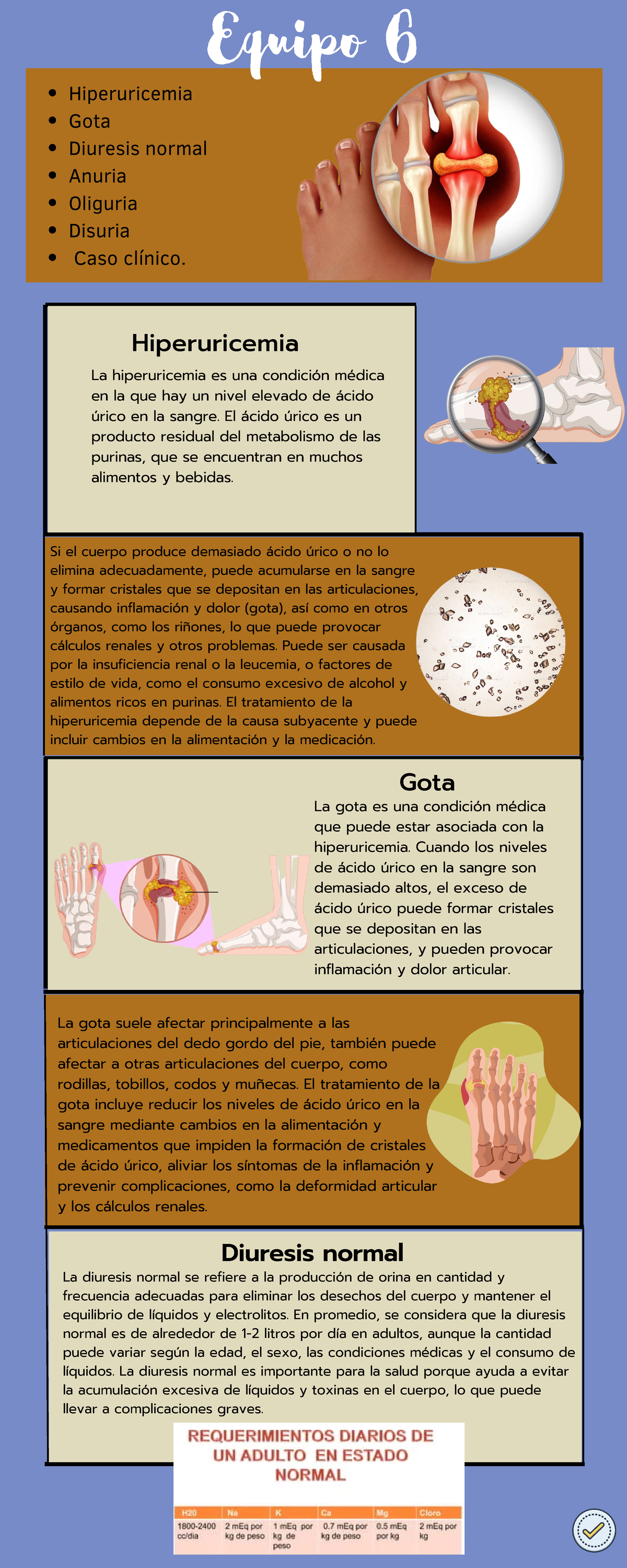 Infografia hiperuricemia - La hiperuricemia es una condición médica en ...