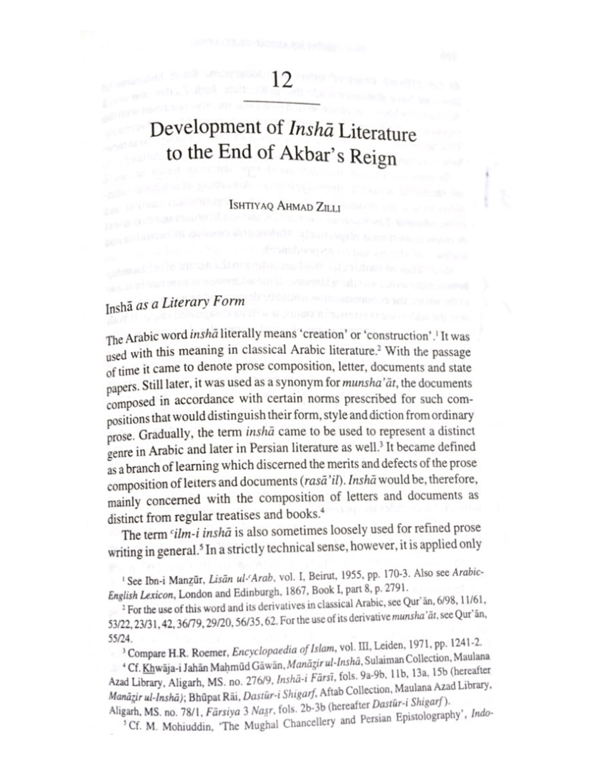1 Zilli on Insha - Very good reading - 12 Development of Inshã ...
