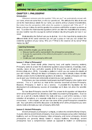 Understanding the Self Theories of Development Notes - Studocu