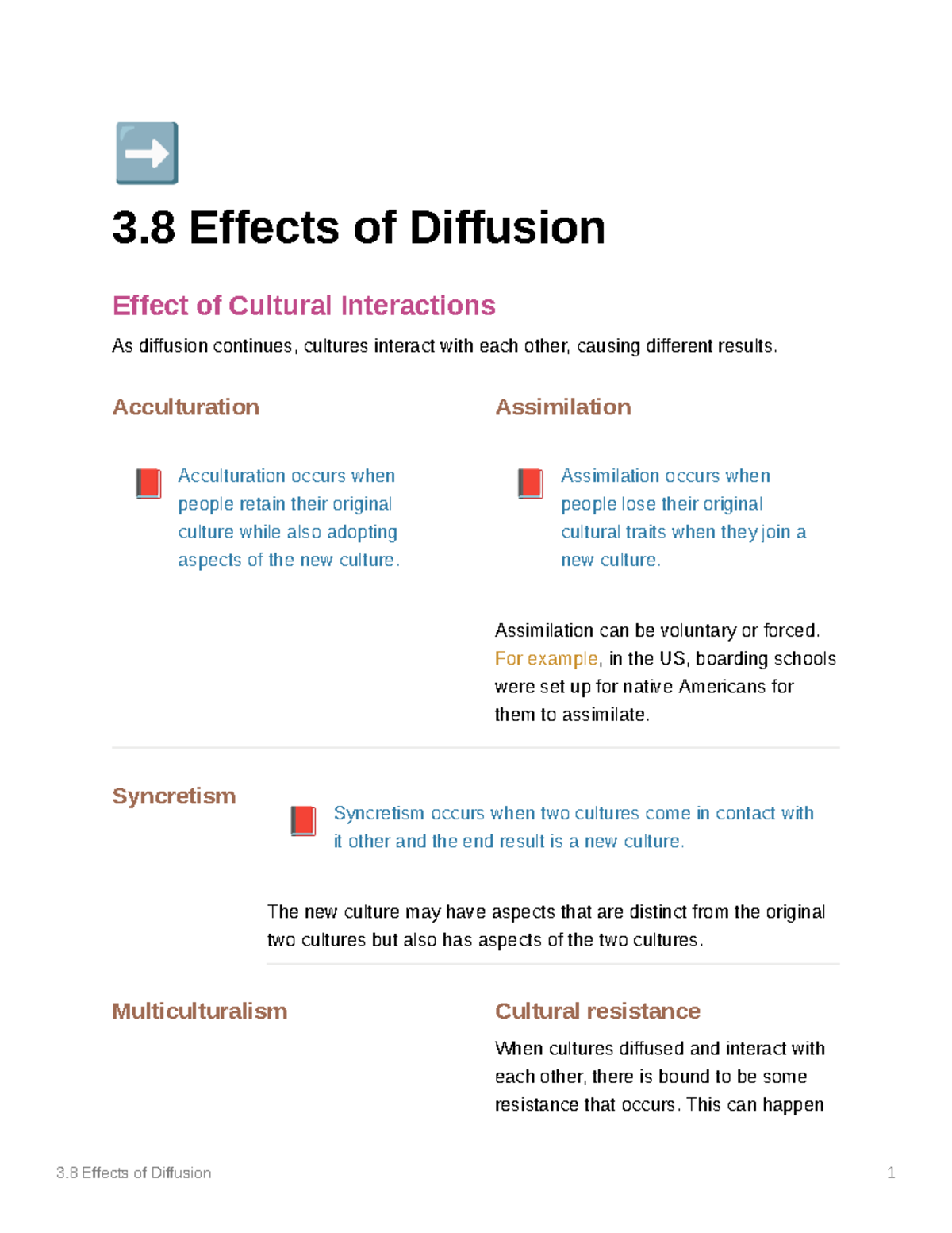 Effects of diffusion - Professor: Benjamin Sinn - 3 Effects of ...