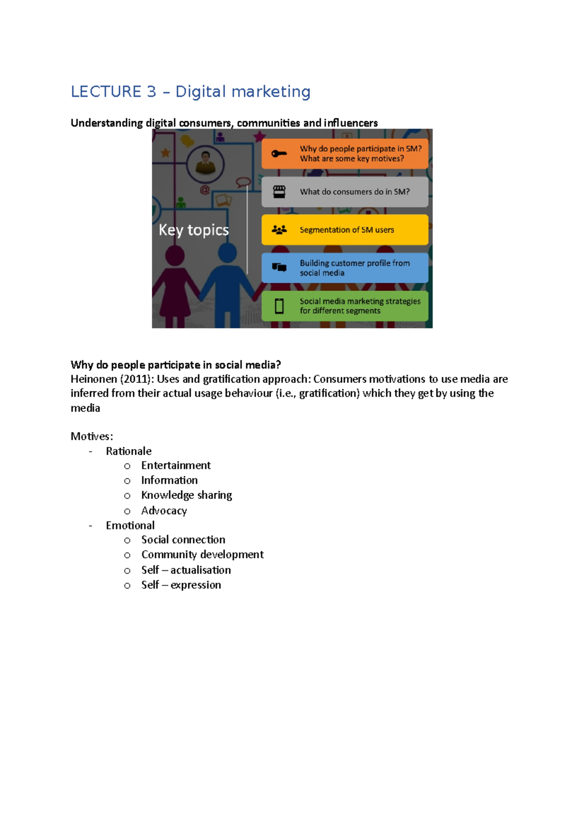 Lecture 3 - Digital Marketing - LECTURE 3 – Digital marketing ...