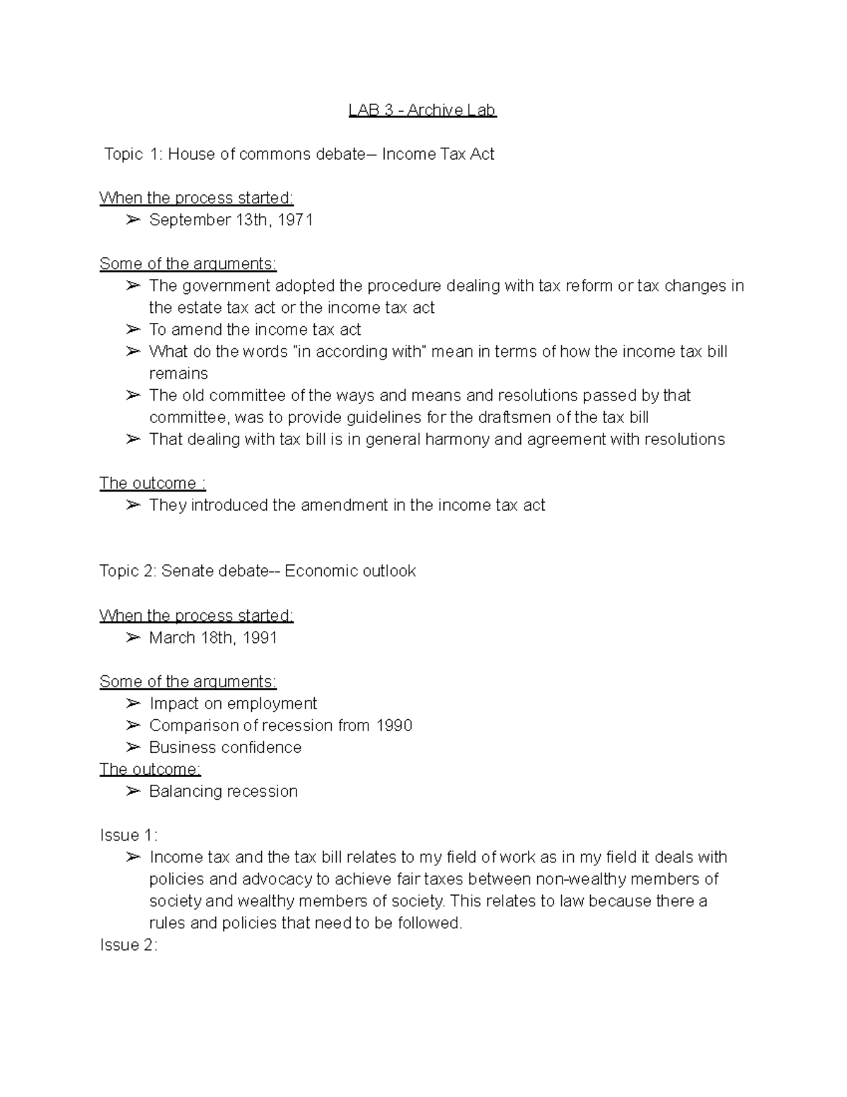 Lab 3- Archive Lab - Work for John irwins 3rd lab - LAB 3 - Archive Lab ...