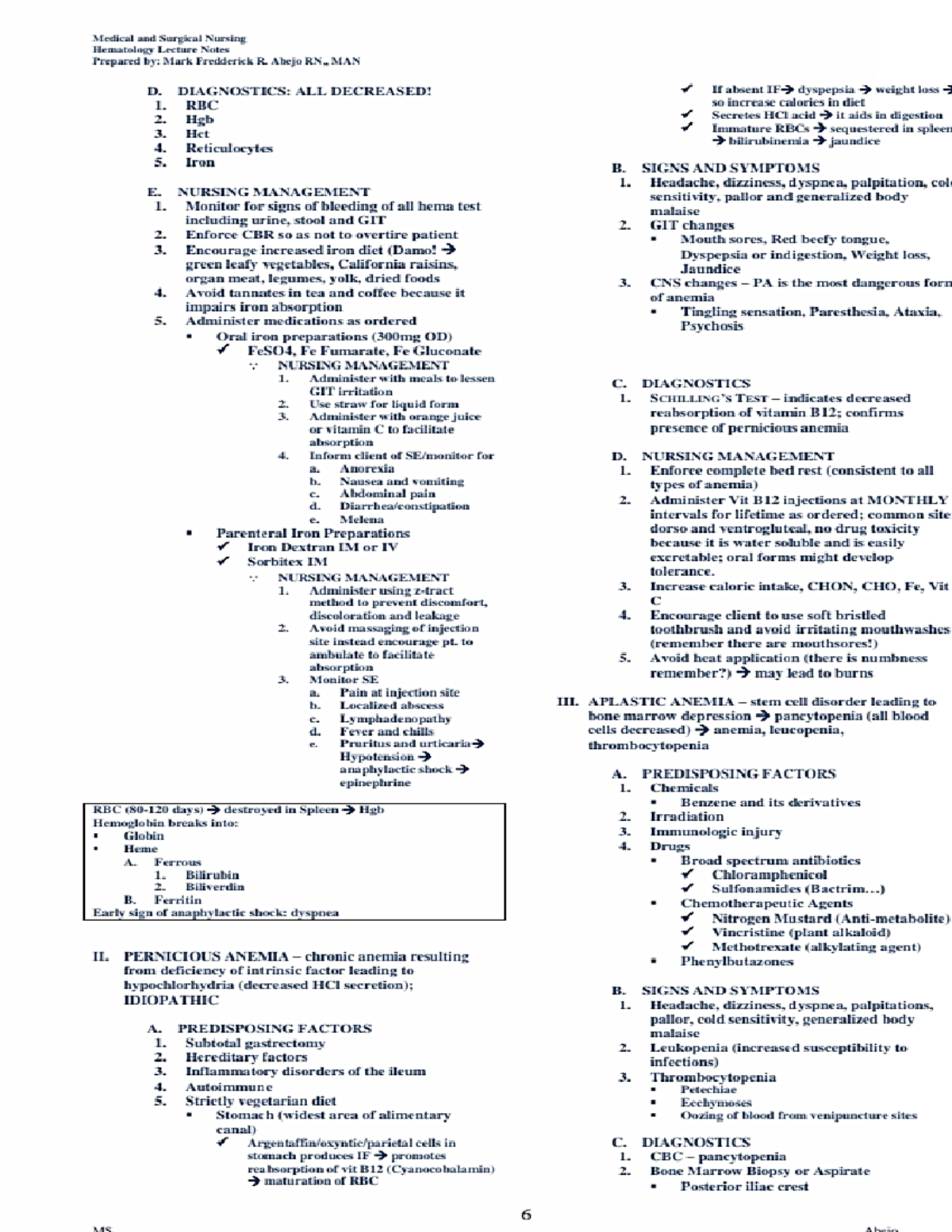 Hematology - n/a - Medical Laboratory Science - Studocu