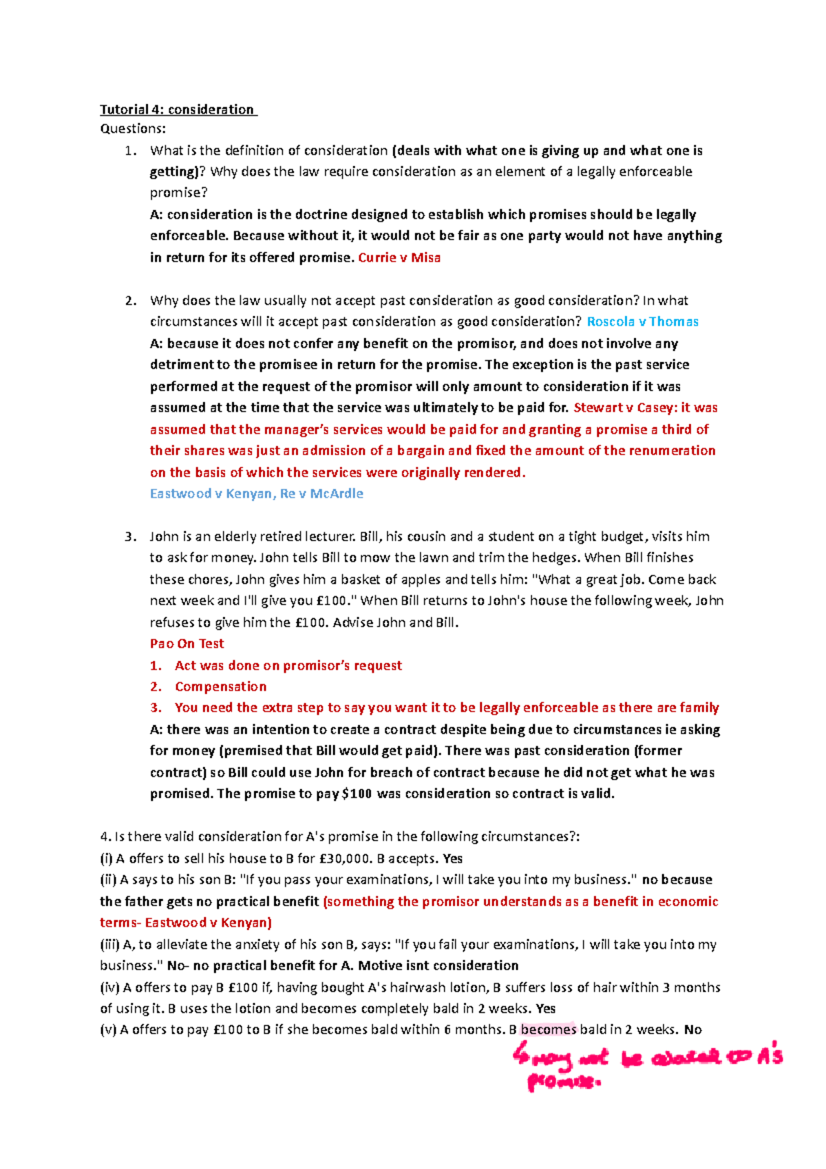 Tutorial 4 consideration - Tutorial 4: consideration Questions: 1. What ...