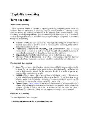 Housekeeping - Lecture notes 3 - ` HOUSEKEEPING FOR CATERING AND ...