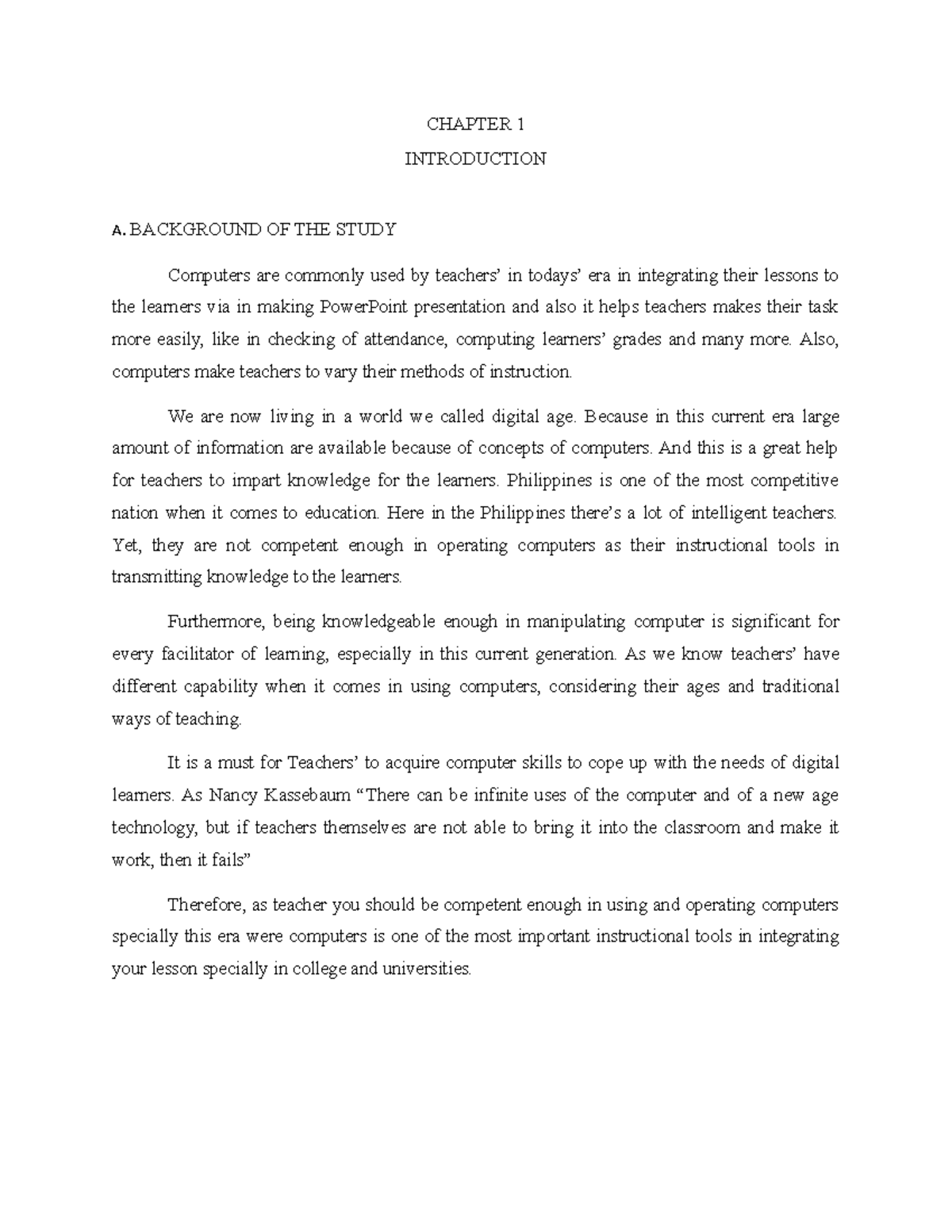 Chapter-1 - RESEARCHPAPER REFERENCE - CHAPTER 1 INTRODUCTION A ...