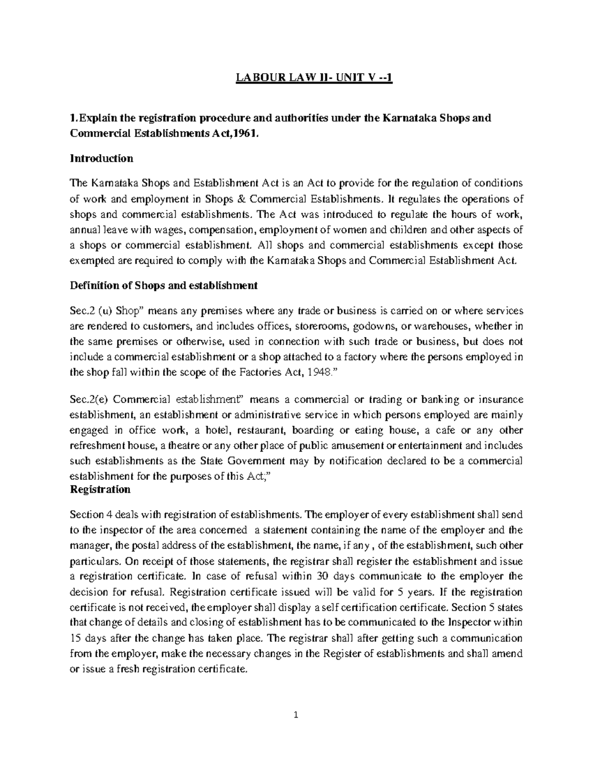 5 6165705284627990430 - LABOUR LAW II- UNIT V - 1 the registration ...