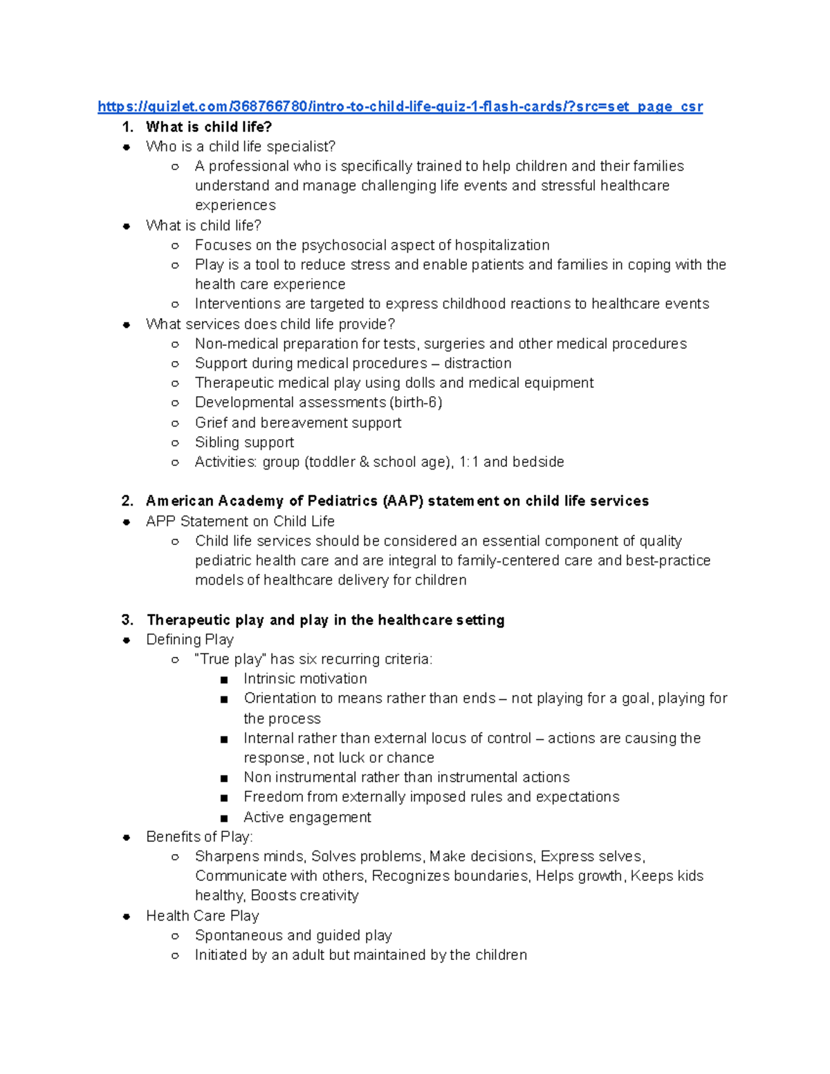 Quiz Topics - Quiz study guide - - Studocu