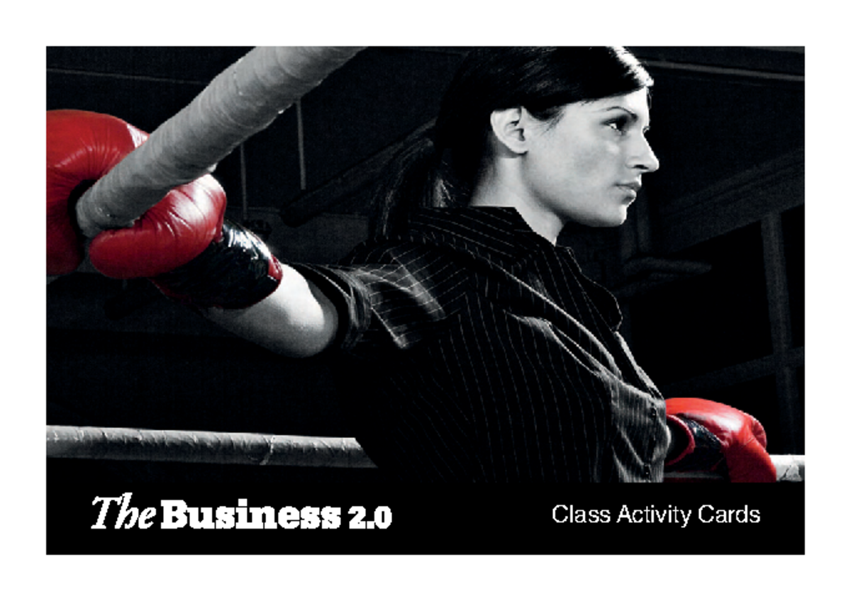 The Business 2 0 Intermediate Cards - Class Activity Cards A four-level ...