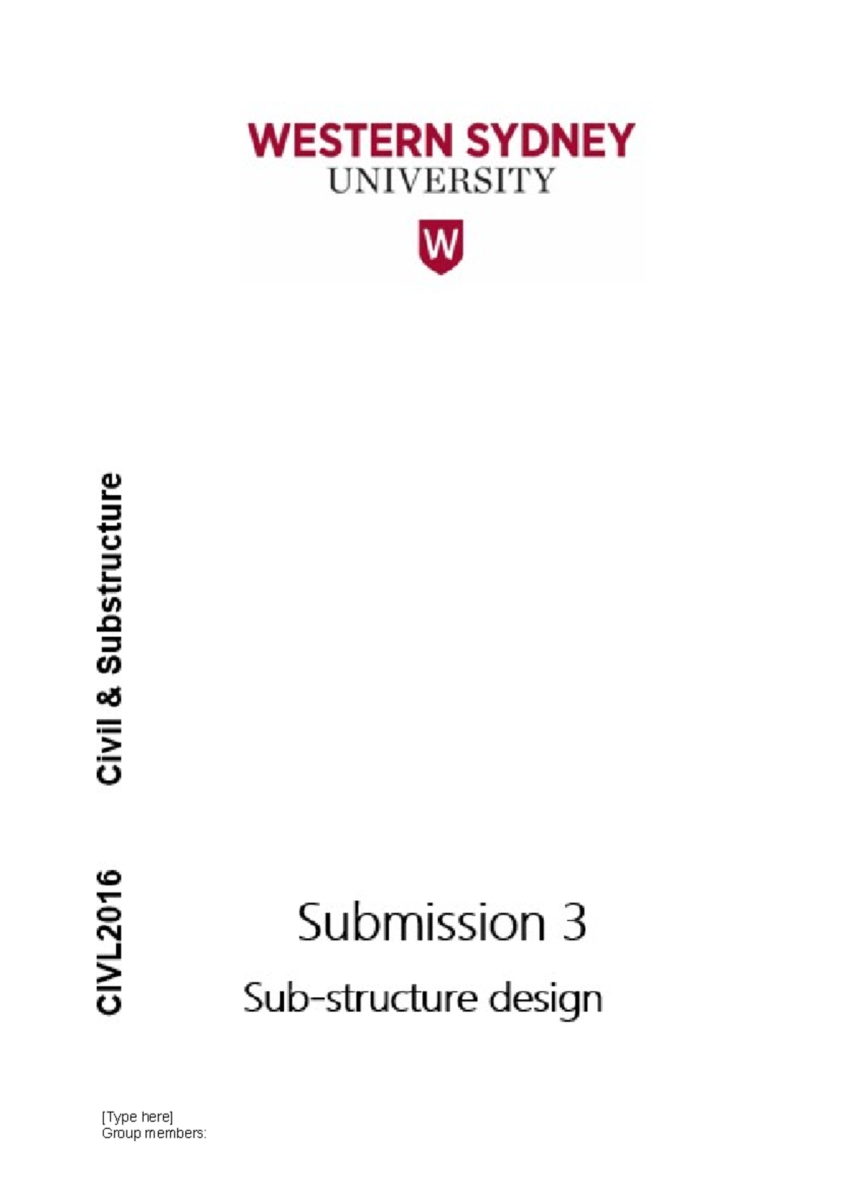 Submission Three - Because of differences in physical qualities and ...