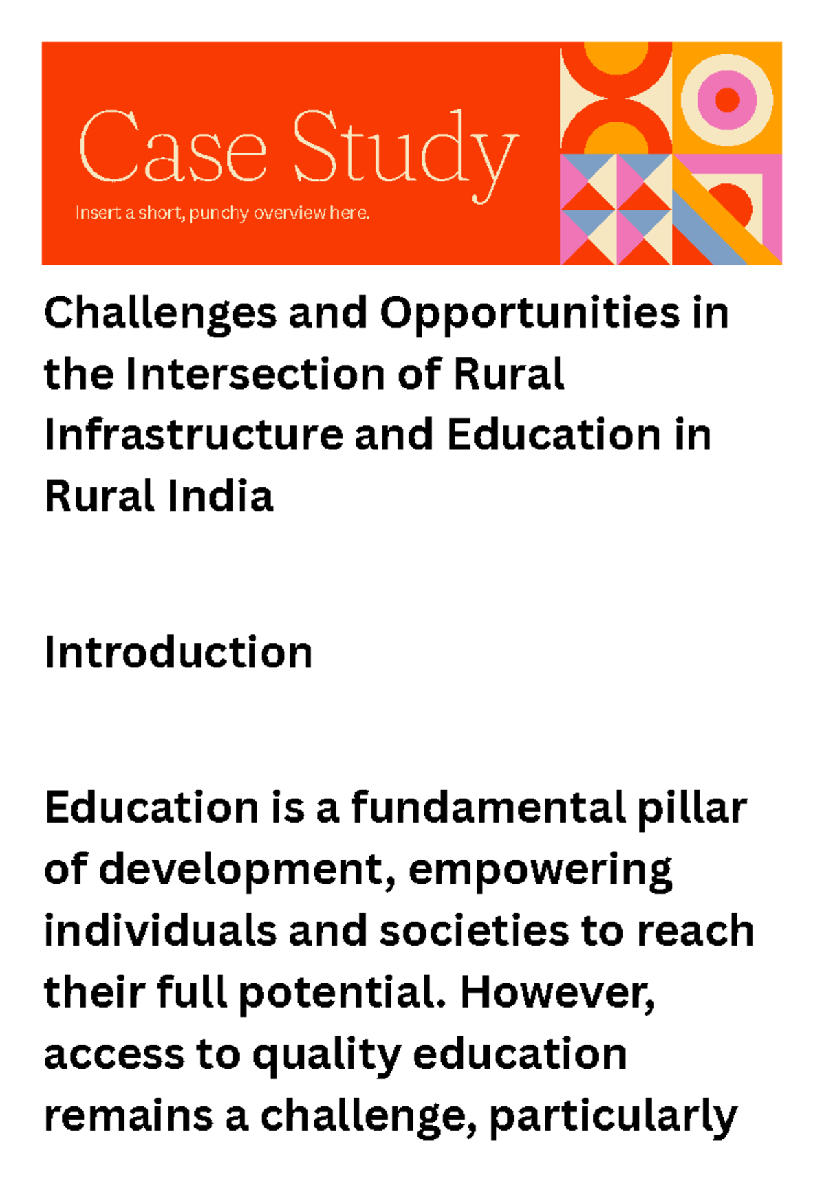 Challenges and Opportunities in the Intersection of Rural ...