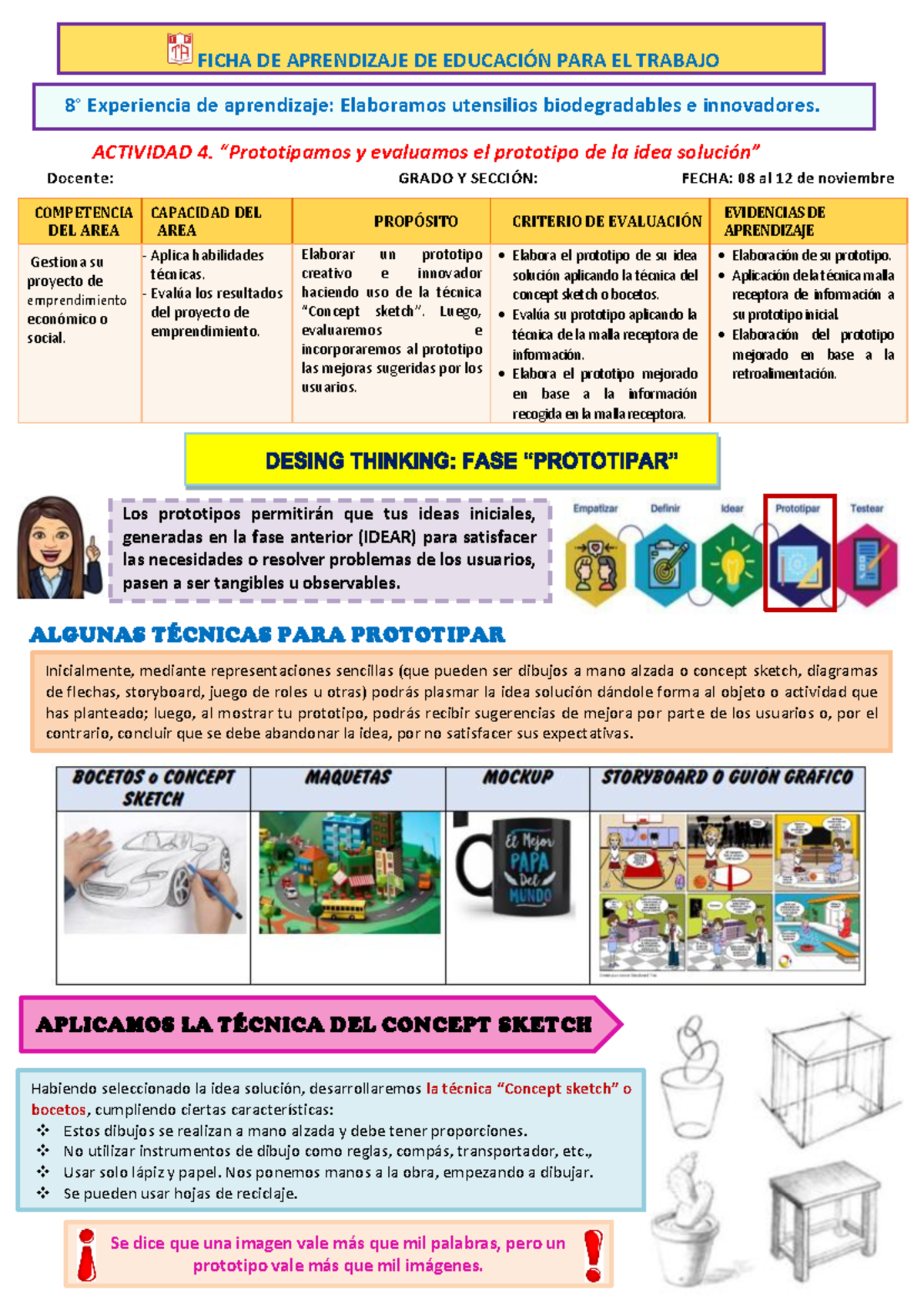 Actividad 4- FASE Prototipar Y Evaluar - Educación para el trabajo - UNE - Studocu