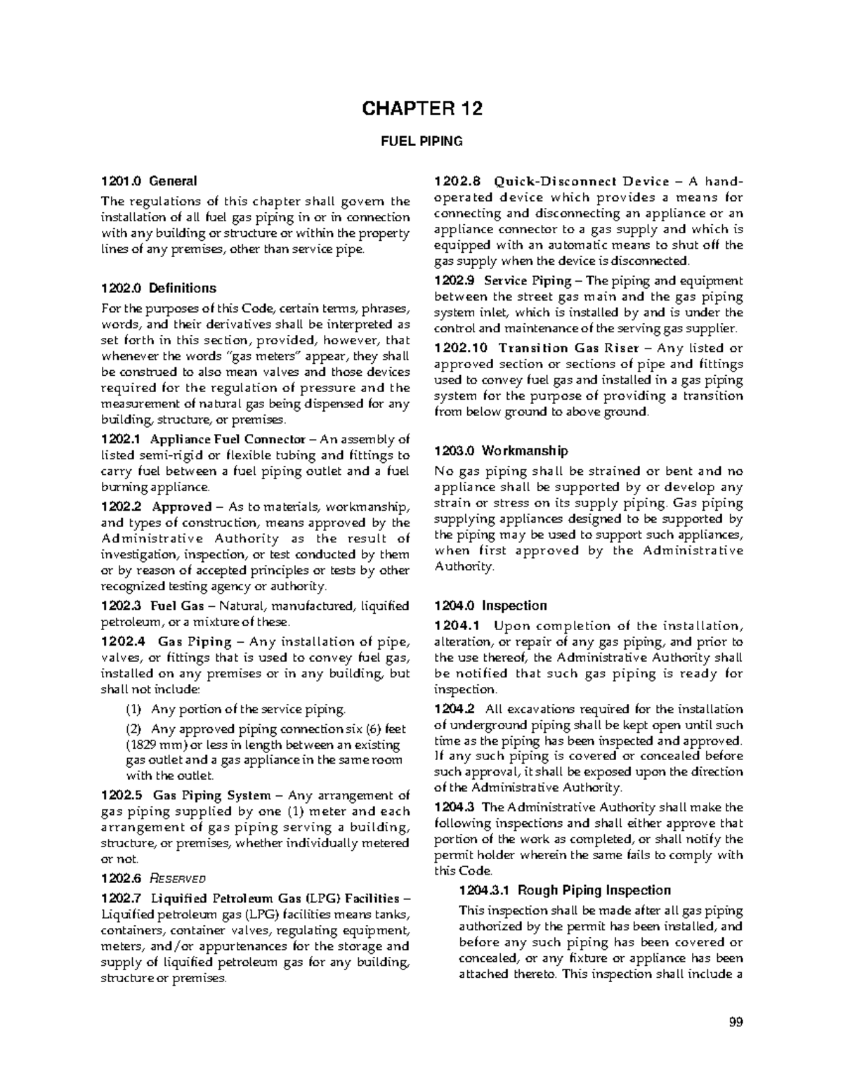 Ch. 12 - Ch. 12 - ####### 1201 General ####### The regulations of this ...