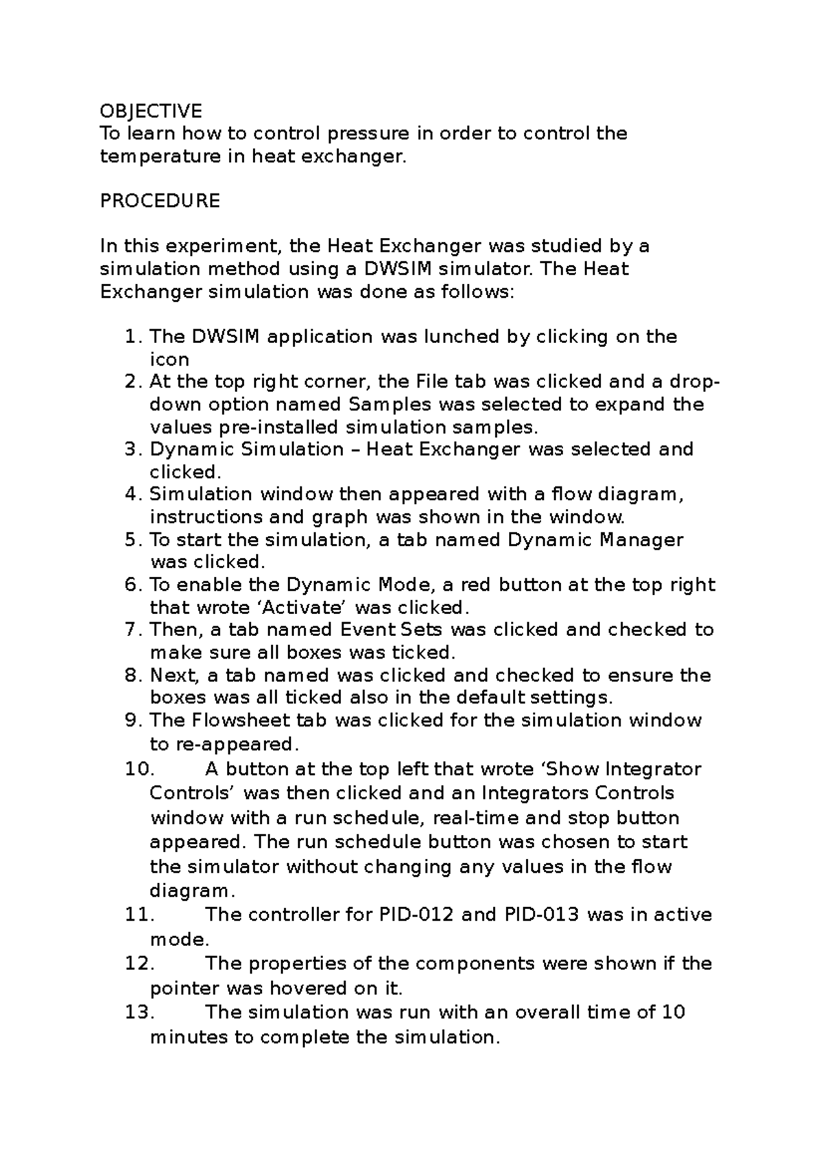 CMT277 EXP3 - Don't trust mine too much. I'm still learning after all ...