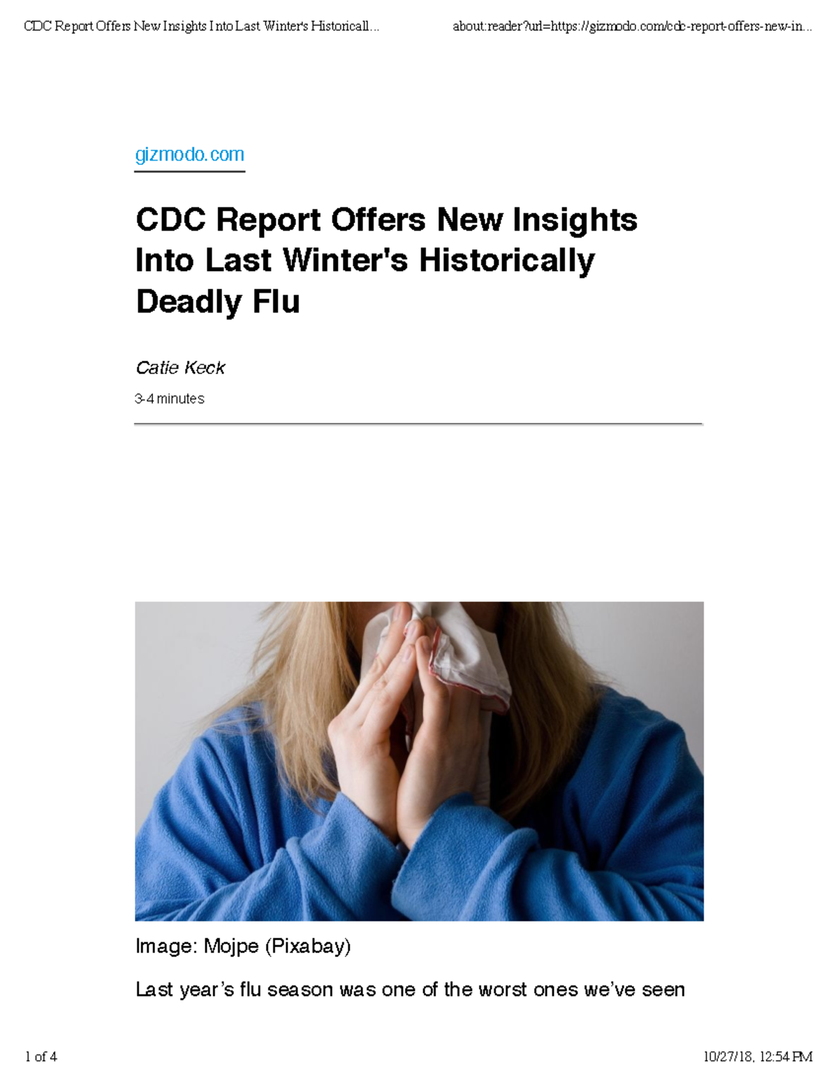 CDC Report Offers New Insights Into Last Winter's Historically Deadly ...