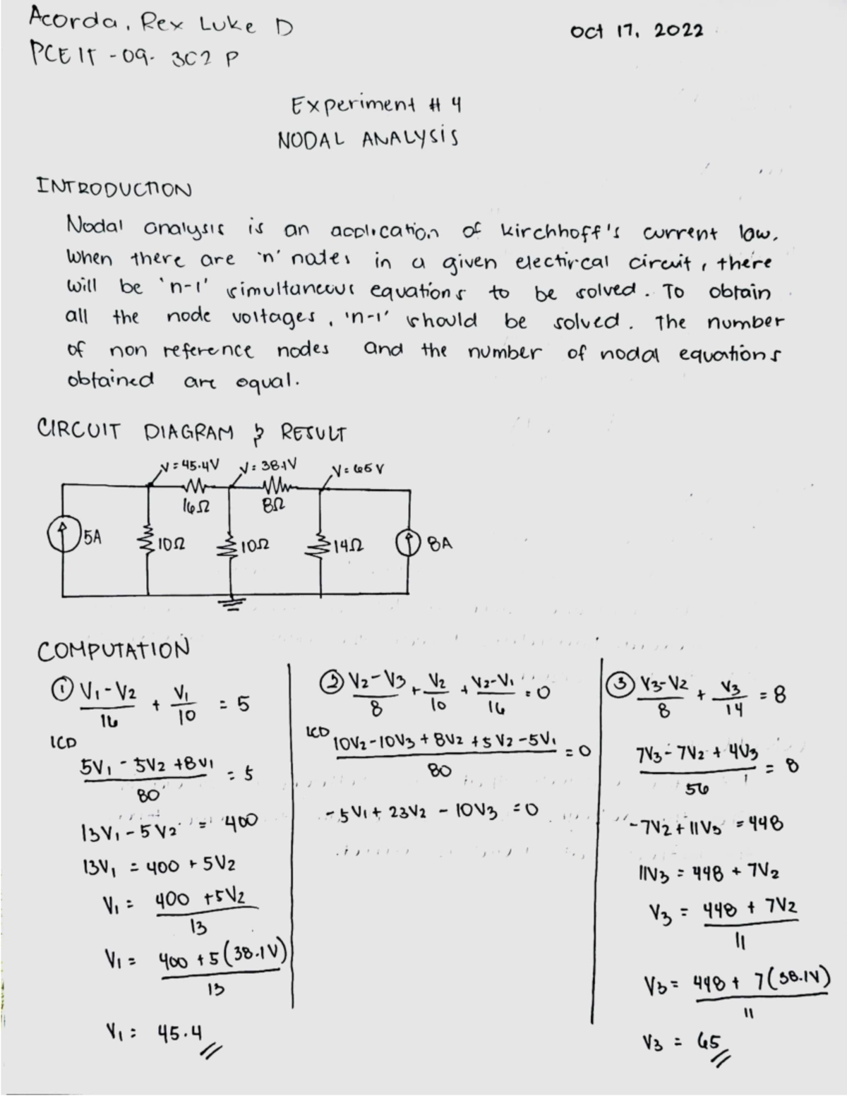 Acorda,Rex Experiment#4 - Electrical Engineer - Studocu