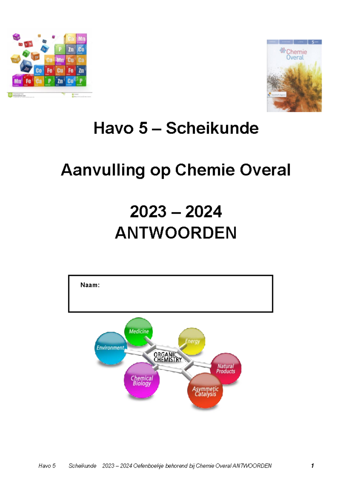 Havo 5 SK witte boekje 2023 2024 Antwoorden v2 - Havo 5 Scheikunde 2023 – 2024 Oefenboekje ...