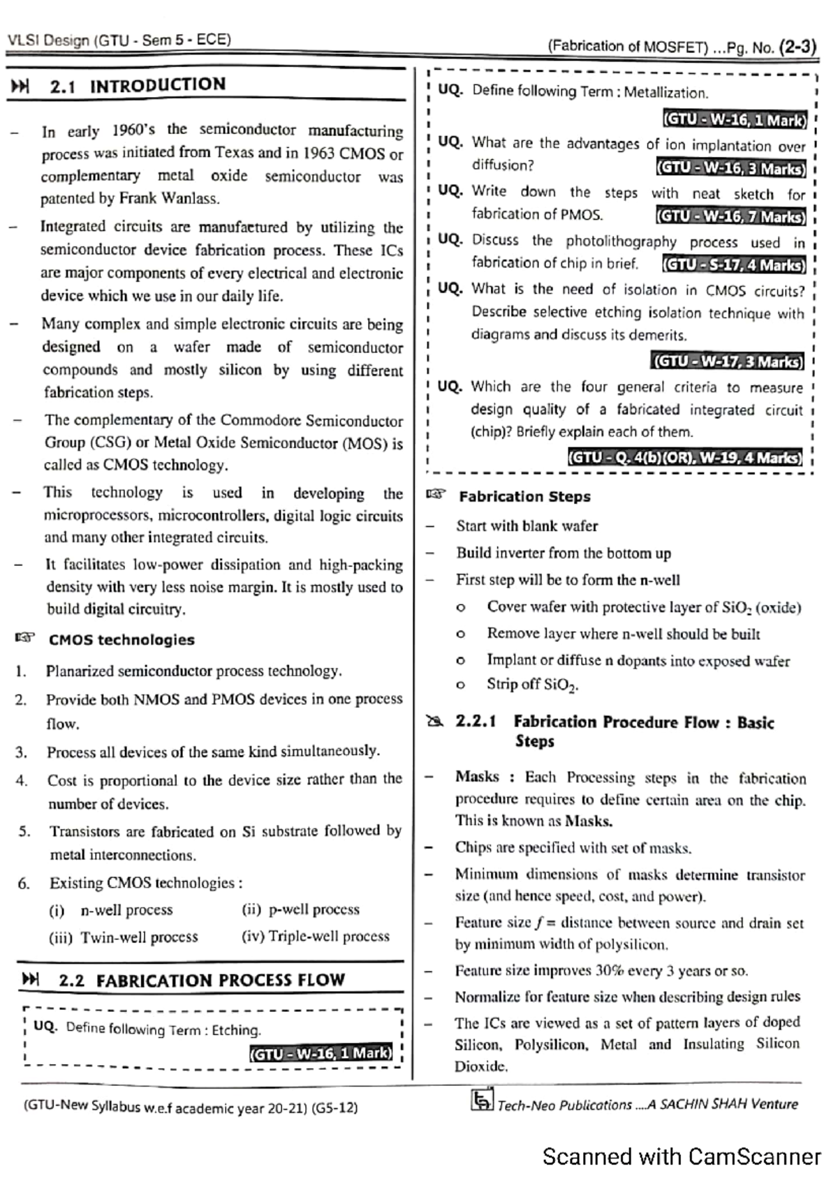 Ch 2 VLSI Cont - It is material given for tutorial and understanding for students - Studocu