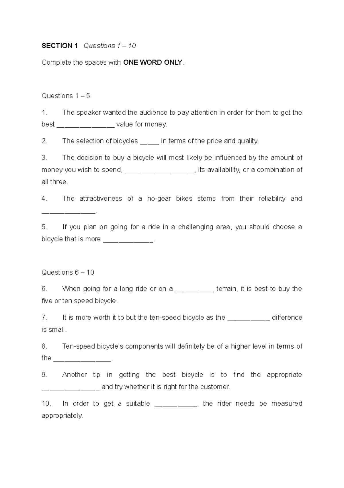 a201-set-a-listening-section-1-questions-1-10-complete-the-spaces