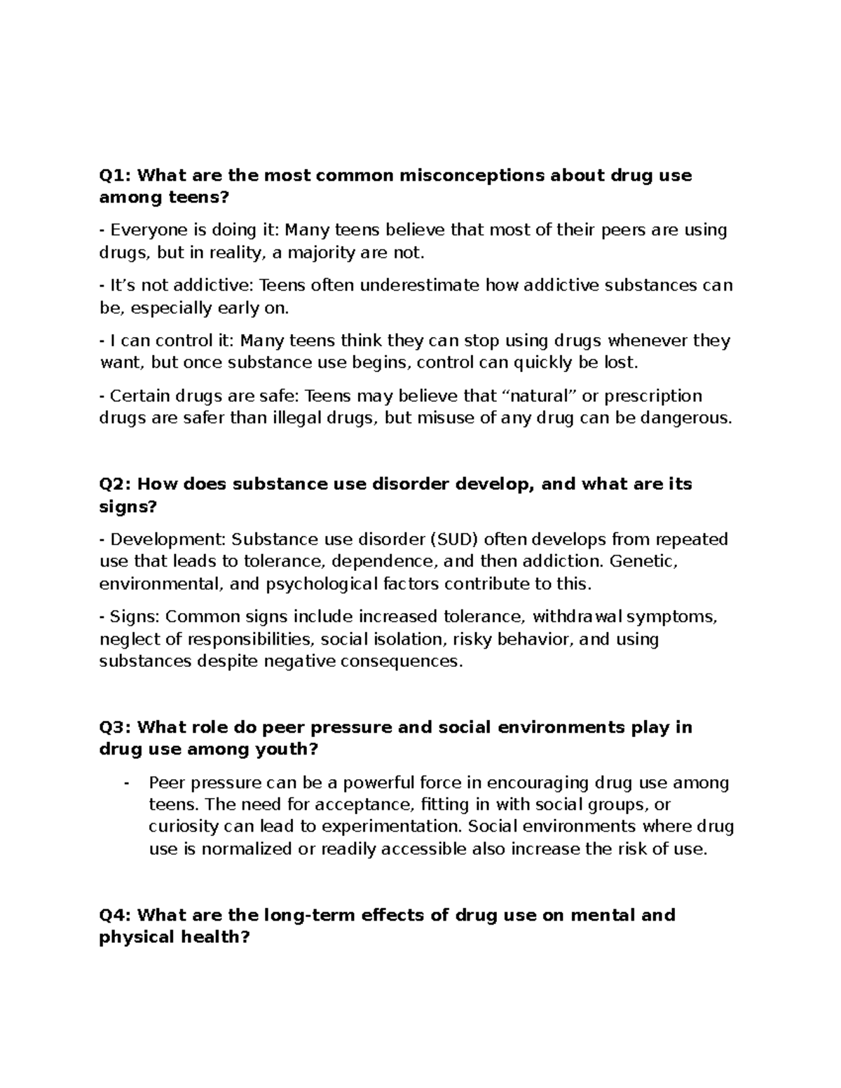 Orpilla Hemsly V. BPE 3RD YEAR - Q1: What are the most common ...
