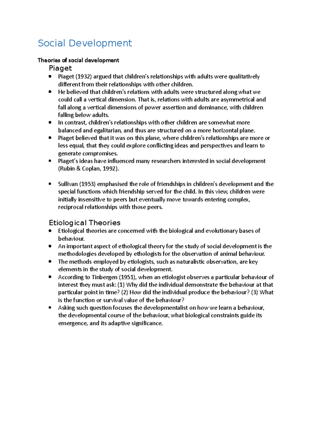 Theories of social development - Social Development Theories of social ...