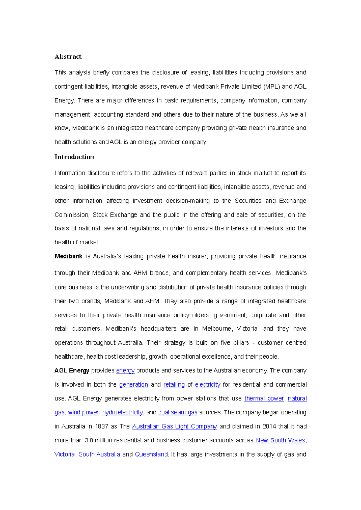 Upload 2 - disclosure of companies - Abstract This analysis briefly ...