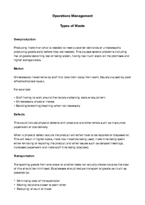 Benefits of Operations Performance Objectives - Operations Management ...