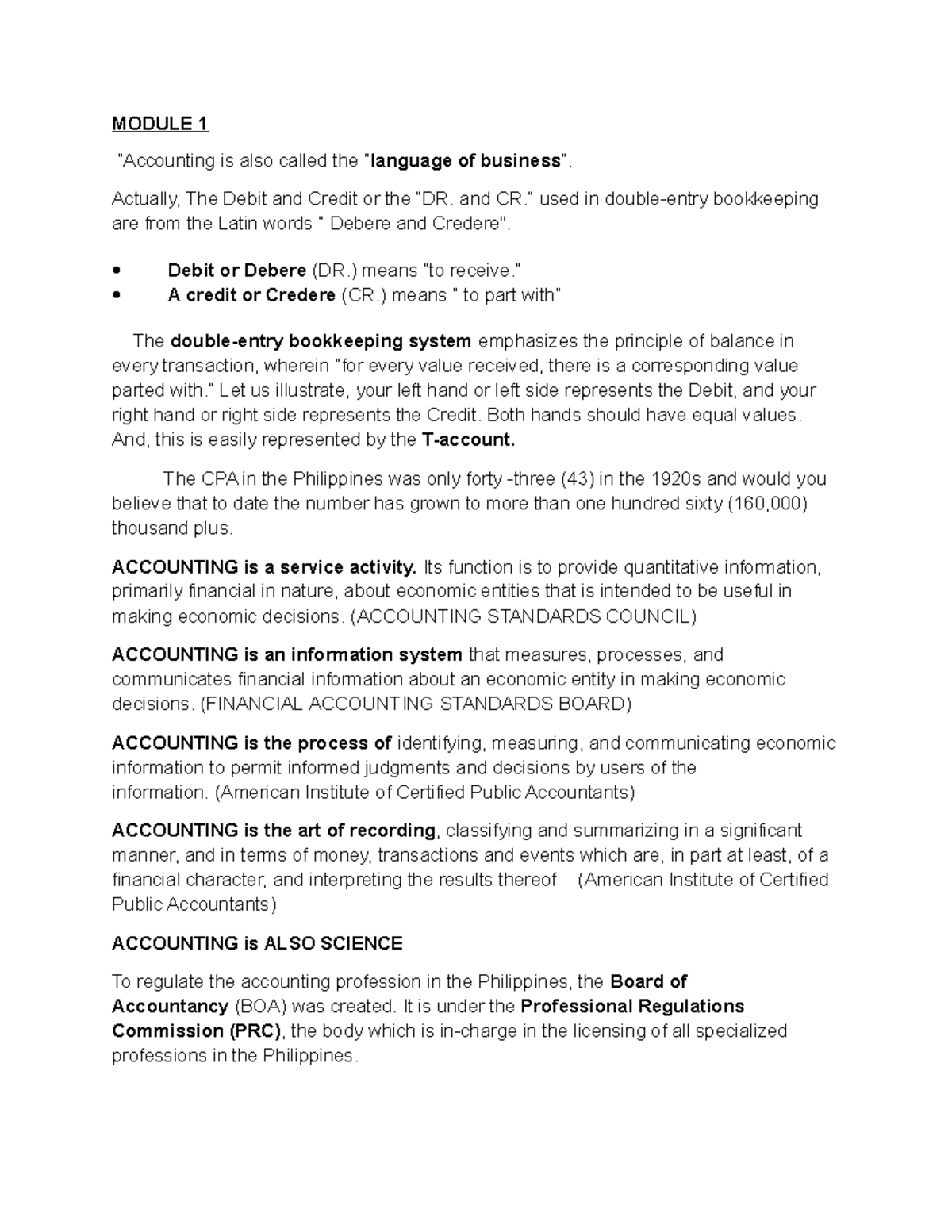 Actcy- Reviewer - Lecture notes 3-7 - Financial Accounting - TIP - Studocu