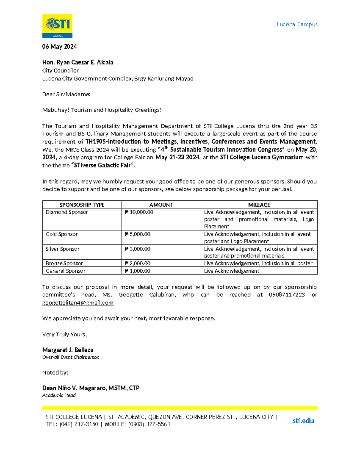 Konsehal ryan alcala - assignment - Lucena Campus 06 May 2024 Hon. Ryan ...