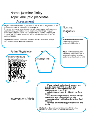 Postpartum Complications Worksheet - Postpartum Assessment Worksheet ...