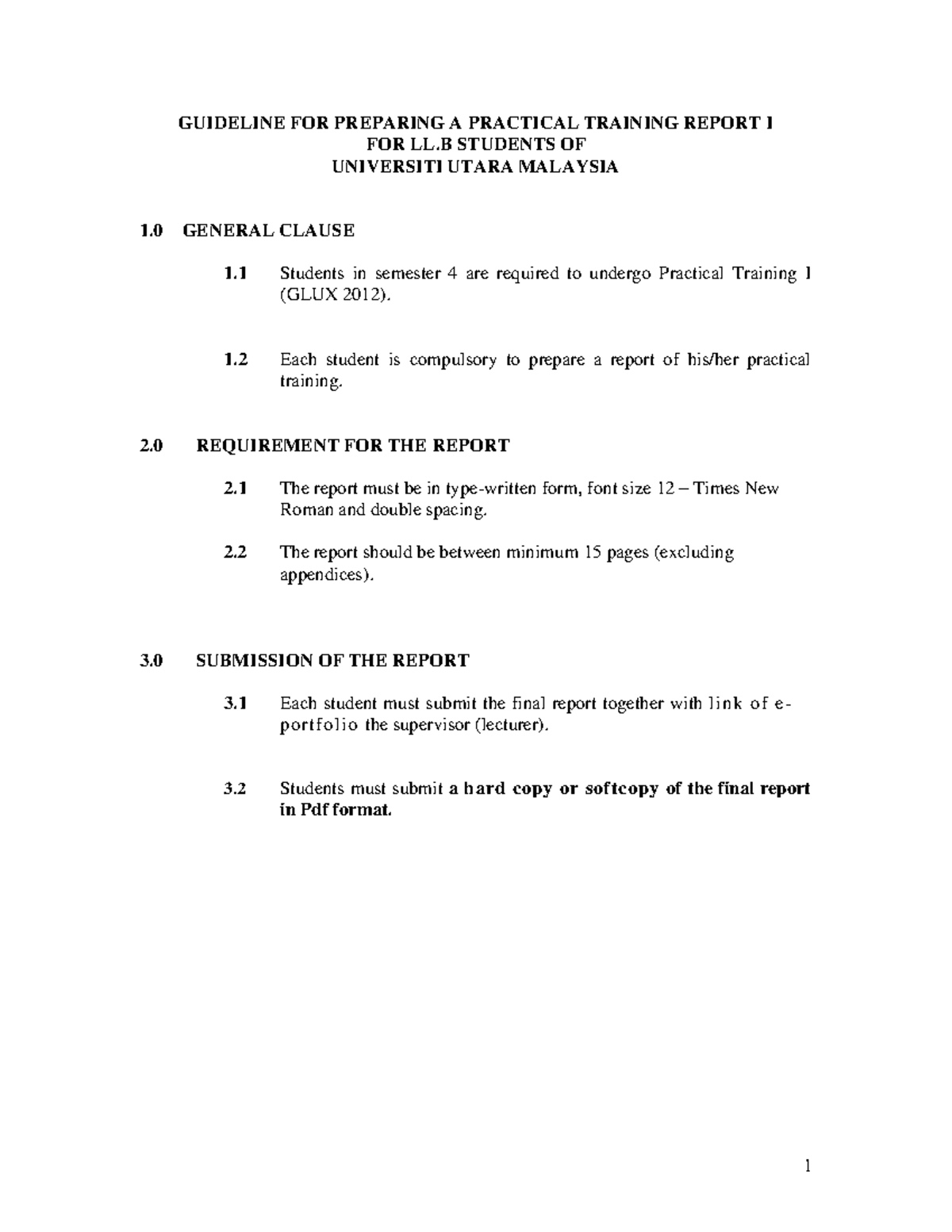 Report guidelines-Practicum-I A222 - GUIDELINE FOR PREPARING A ...