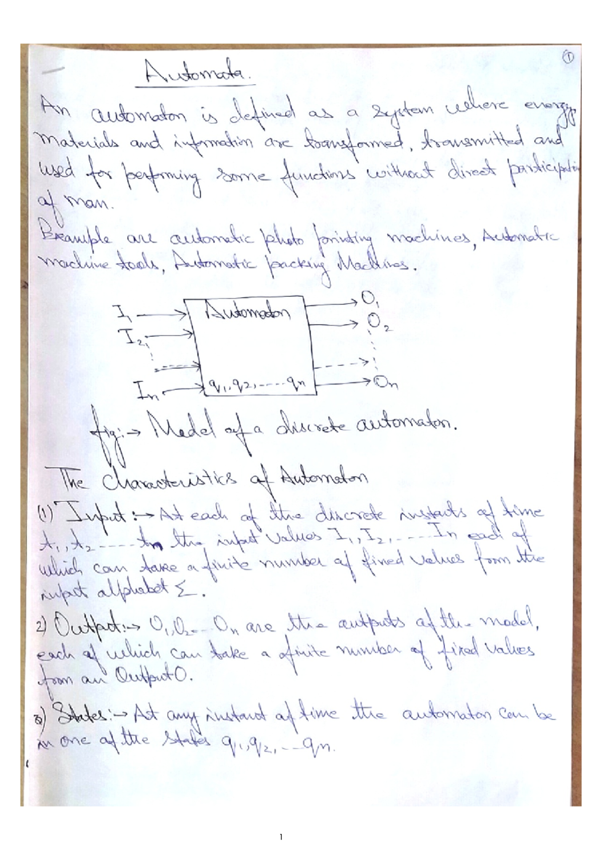 Tafl unit 1st - B.Tech CSE (2nd Year) - Studocu