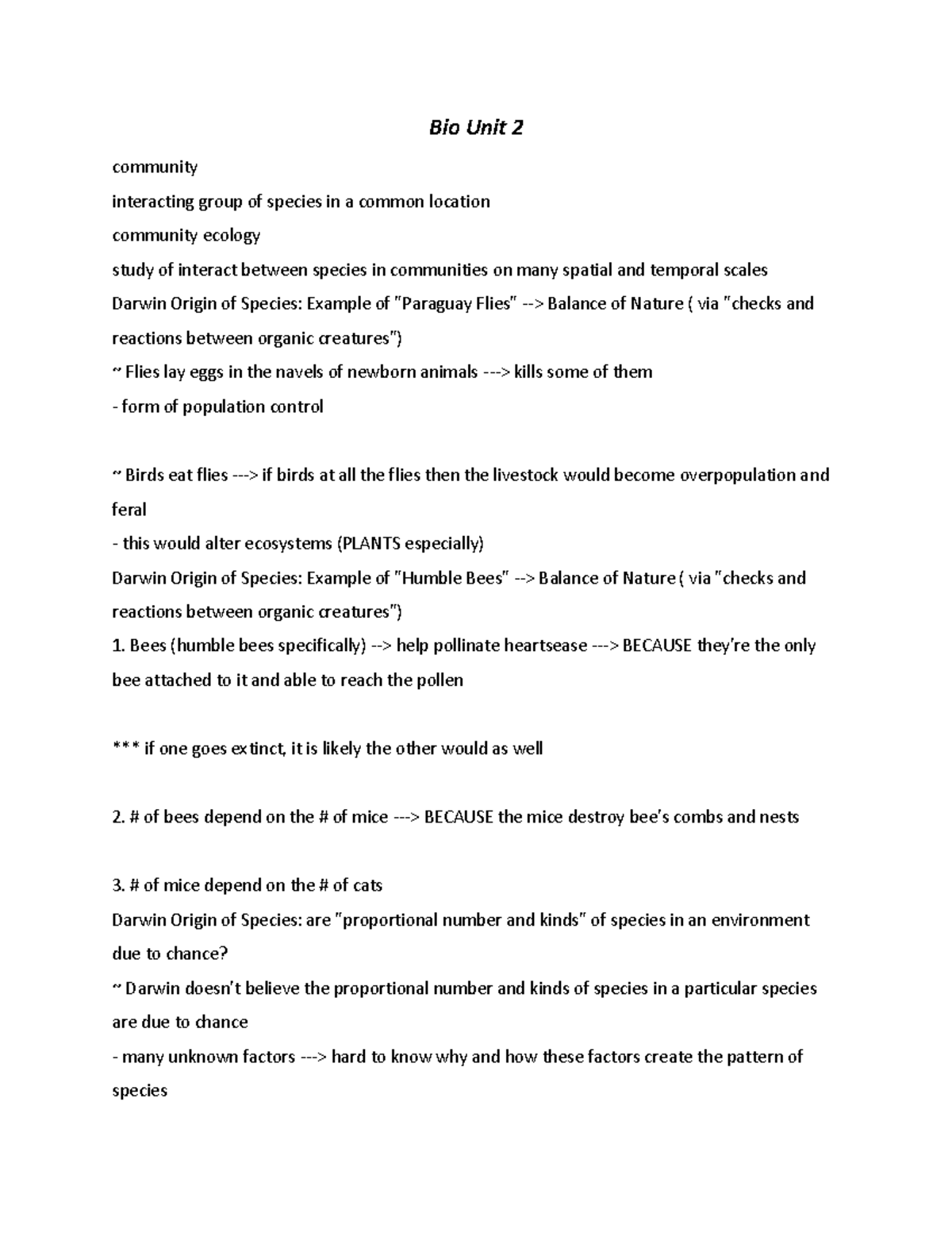 Bio Unit 2 - Bio lesson Unit 2 - Bio Unit 2 community interacting group ...