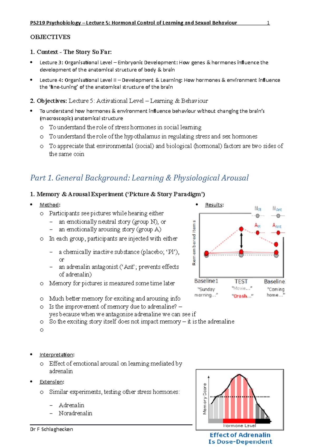 PS219-L05 - OBJECTIVES 1. Context - The Story So Far: Lecture 3 ...