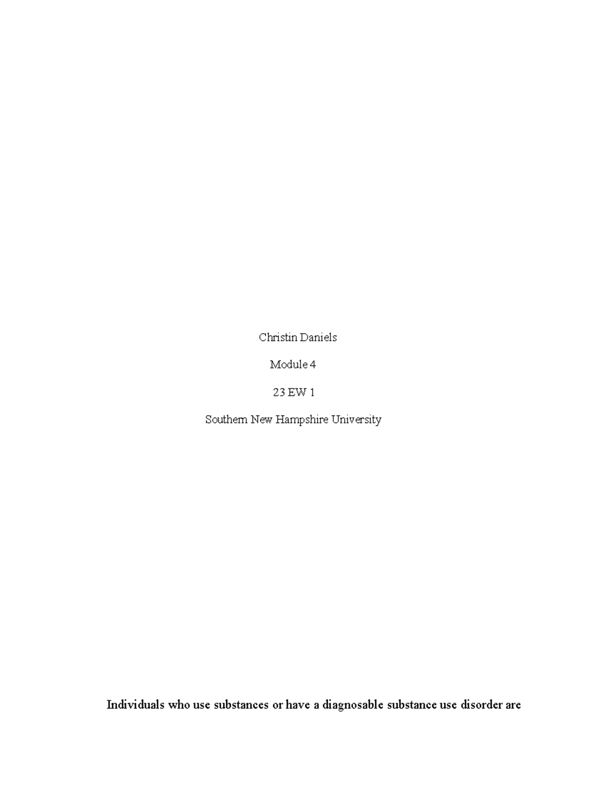 Module 4 - In this activity, you will work on the second part of the ...
