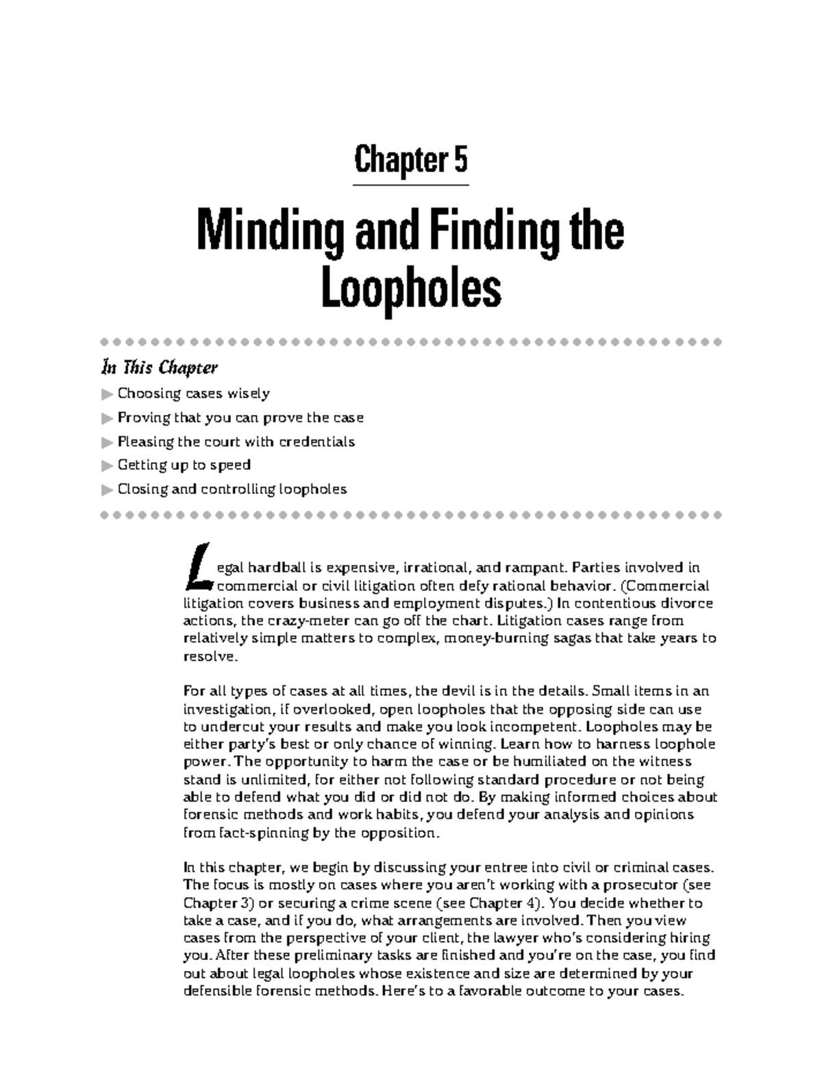 Computer Forensics Minding and Finding Loopholes - Chapter 5 Minding ...