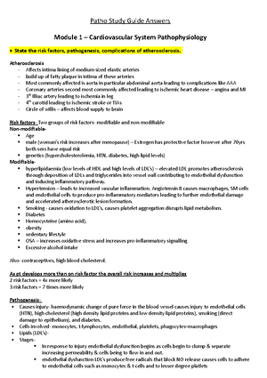 P and P - Human Pathophysiology and Pharmacology 2 - Module 1 3 ...
