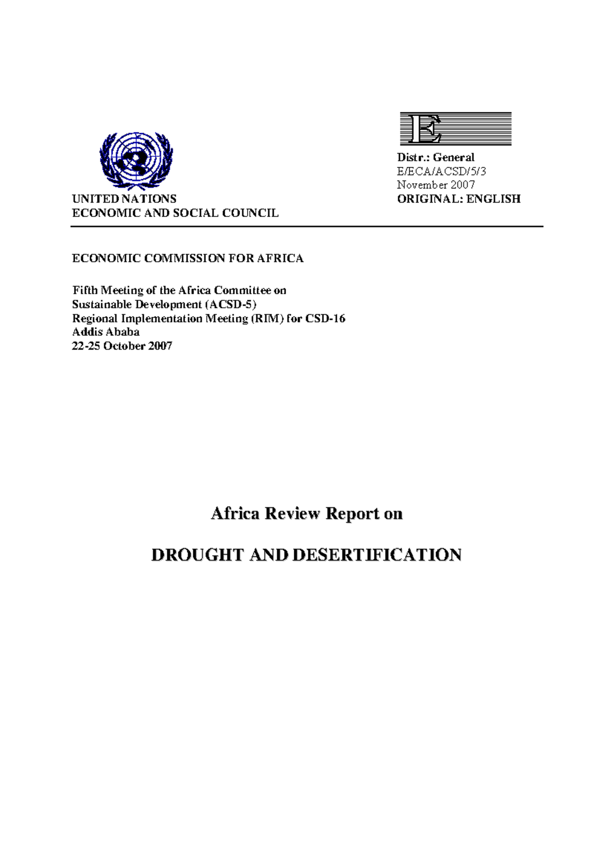 Eca bg3 - Form of Assessment - Distr.: General E/ECA/ACSD/5/ November ...