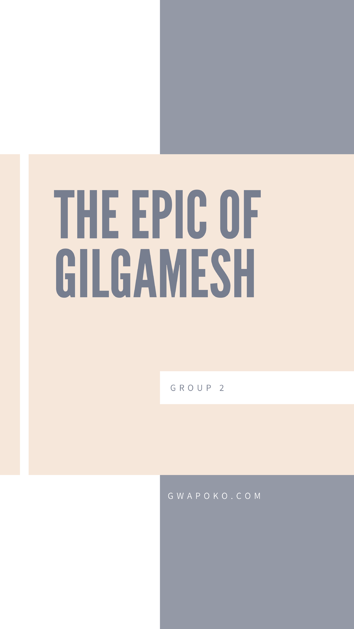 The Epic of gilgamesh - literature - Studocu