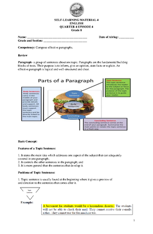 SLM English 7 Q4 E1 - SELF-LEARNING MATERIAL 1 ENGLISH QUARTER 4 ...
