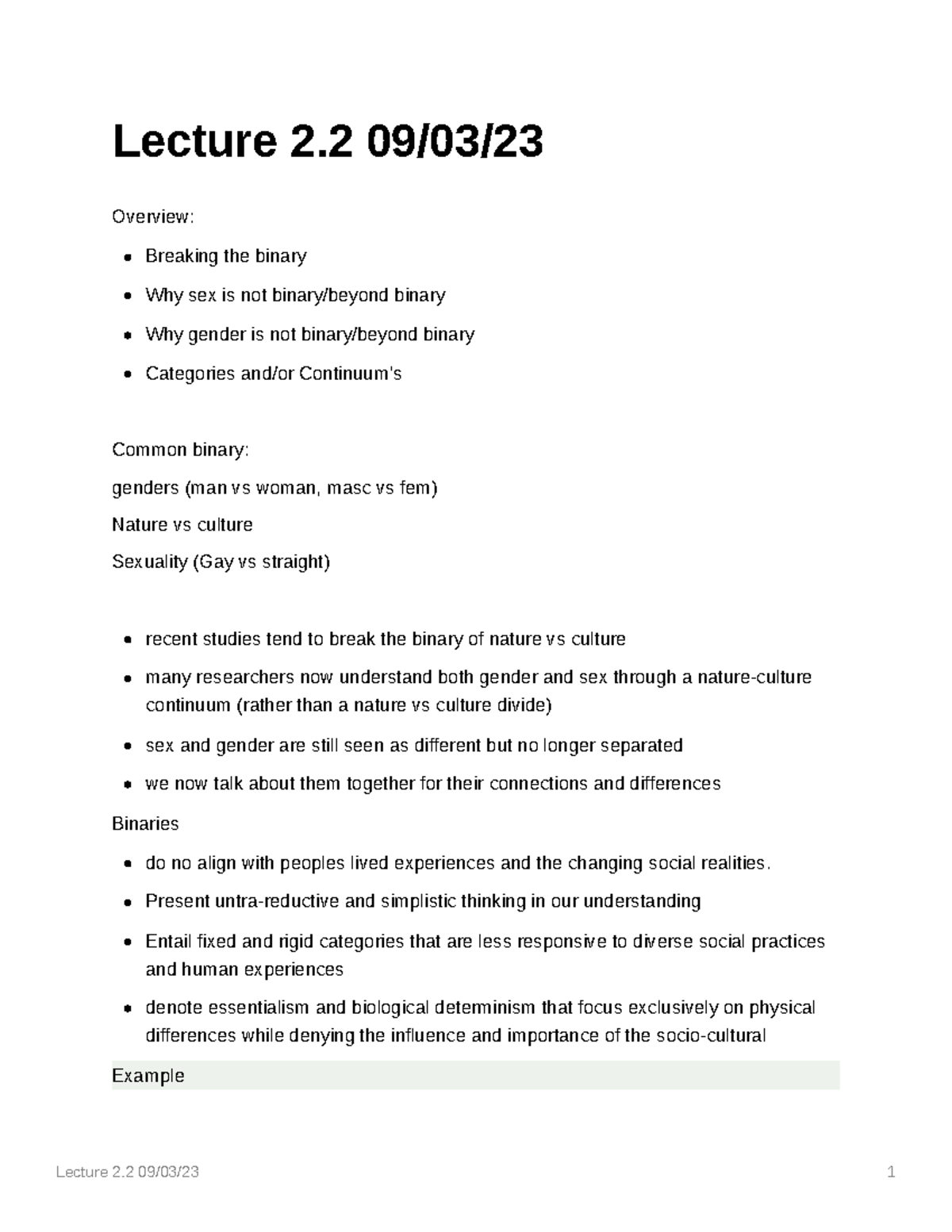 Week 2 Lecture 2 Lecture 2 0903 Overview Breaking The Binary Why