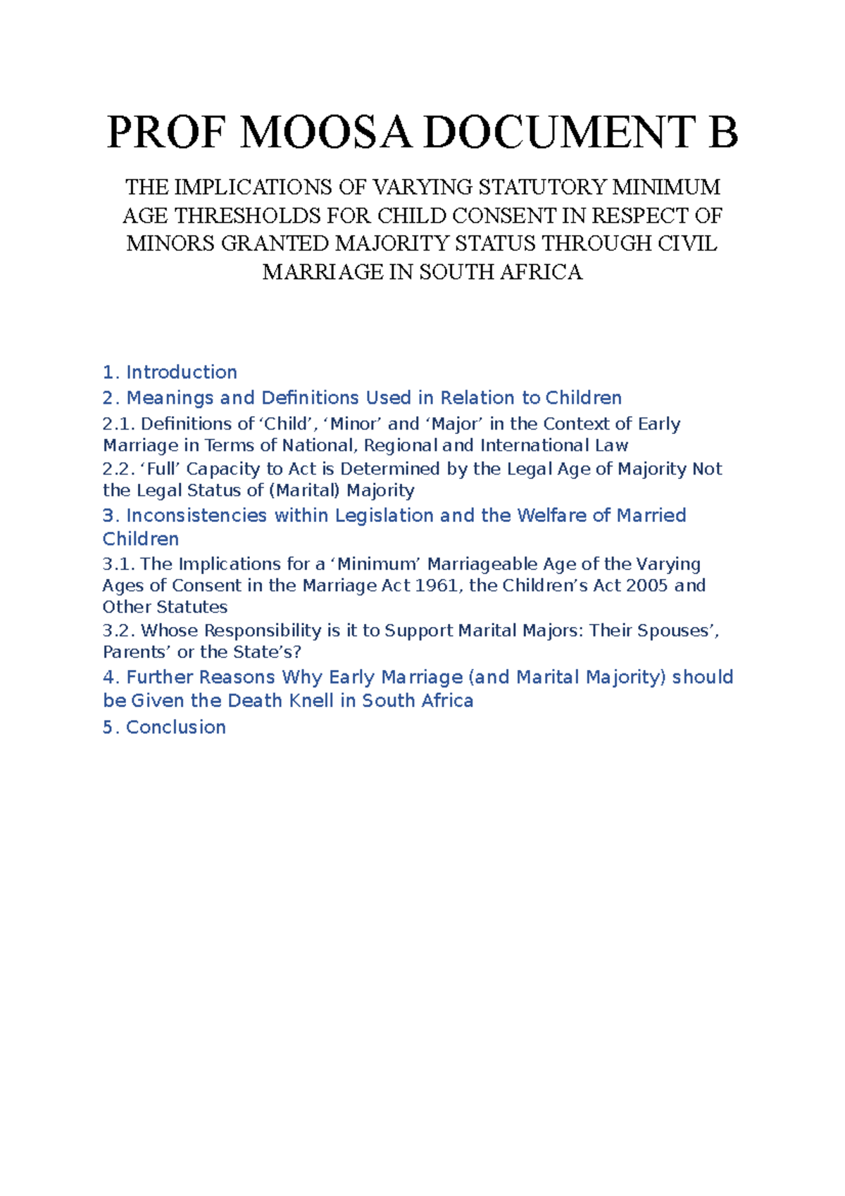 PROF Moosa Document B - this is for the 2020 academic year. it is for ...