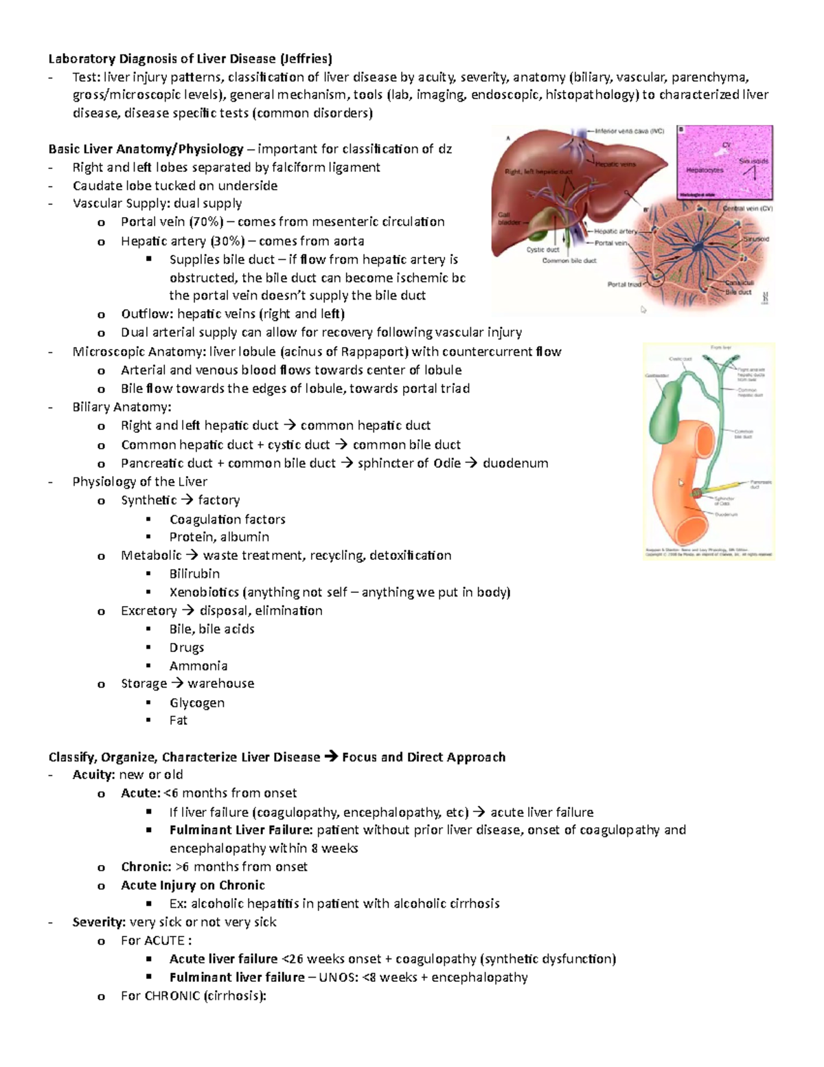 5. Laboratory Diagnosis of Liver Disease (Jeffries) - Studocu