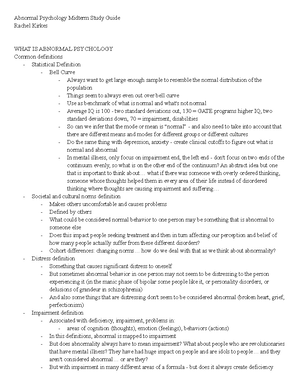 Case Study - Grade: A - Case Study Abnormal Psychology - Saralyn Ruff ...