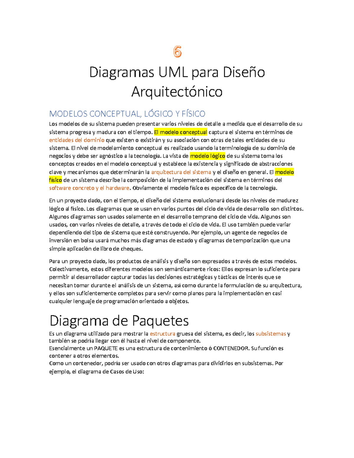 Documento de apoyo 6 sobre UML - Diagramas UML para Diseño ...